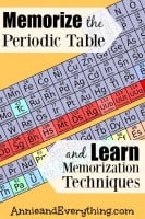 How to Memorize the Periodic Table and Learn Memorization Techniques ...