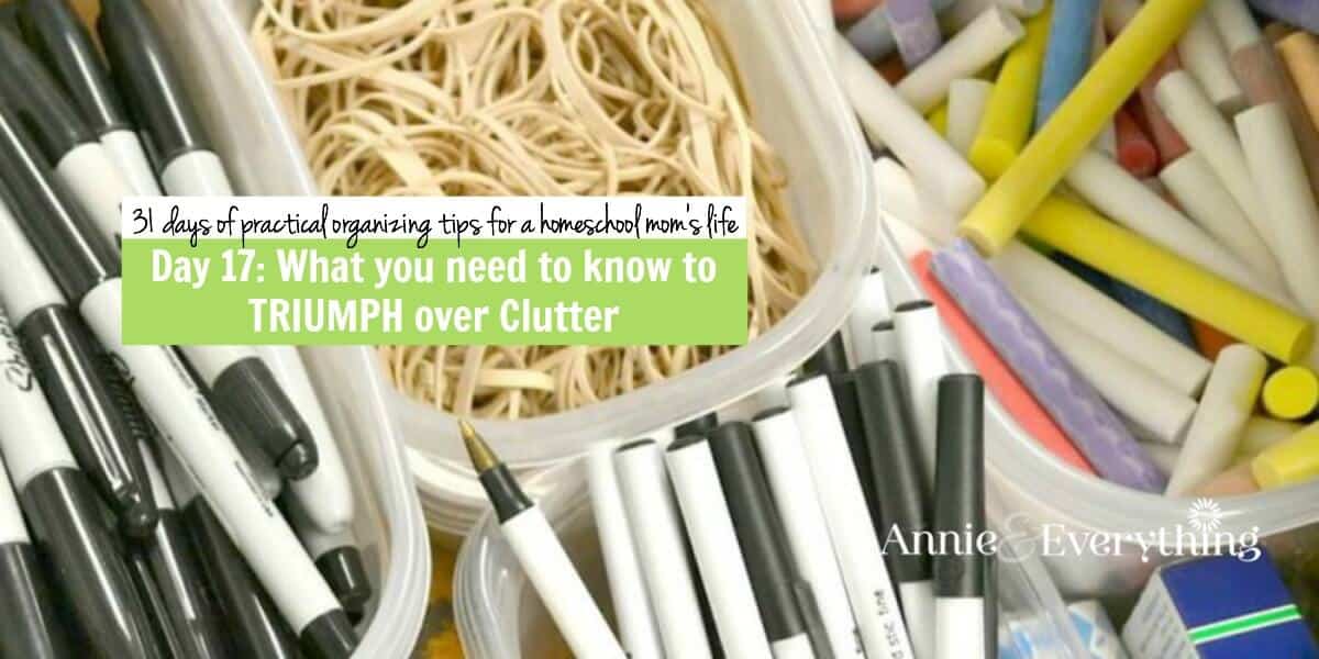 Day 17: What You Need to Know to Triumph Over Clutter - Its Not That ...