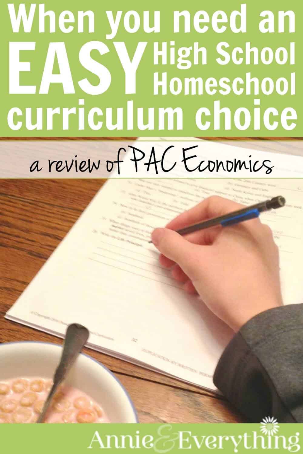 When you need an EASY High School Homeschool Curriculum Choice: a ...