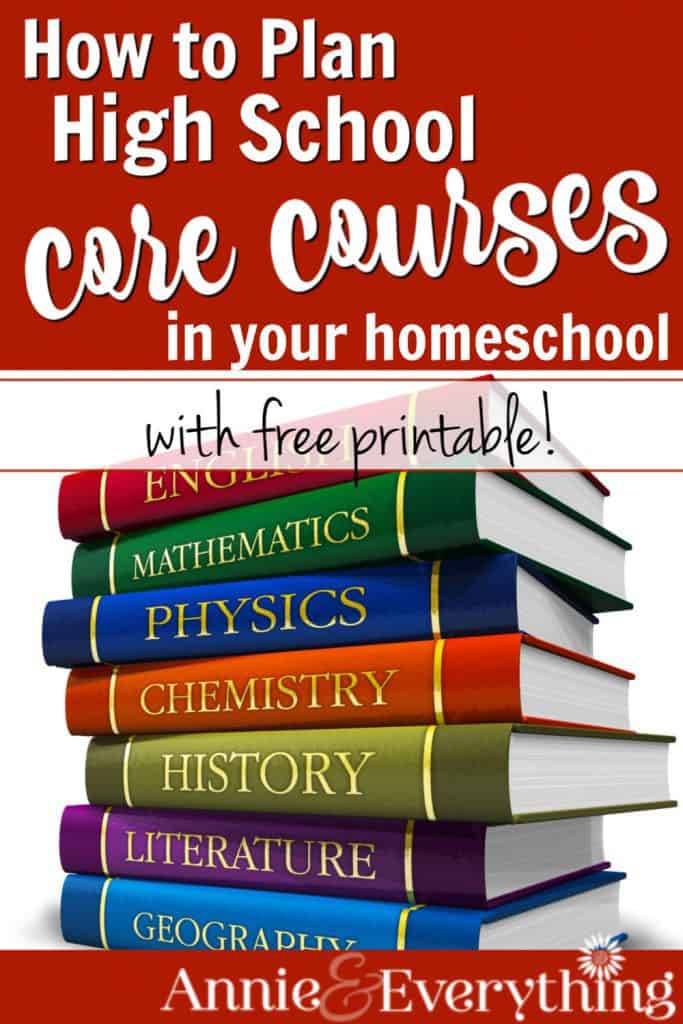 Planning Homeschool High School Requirements Core Subjects 2023 