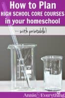 How to Plan High School Core Courses in Your Homeschool – Its Not That ...